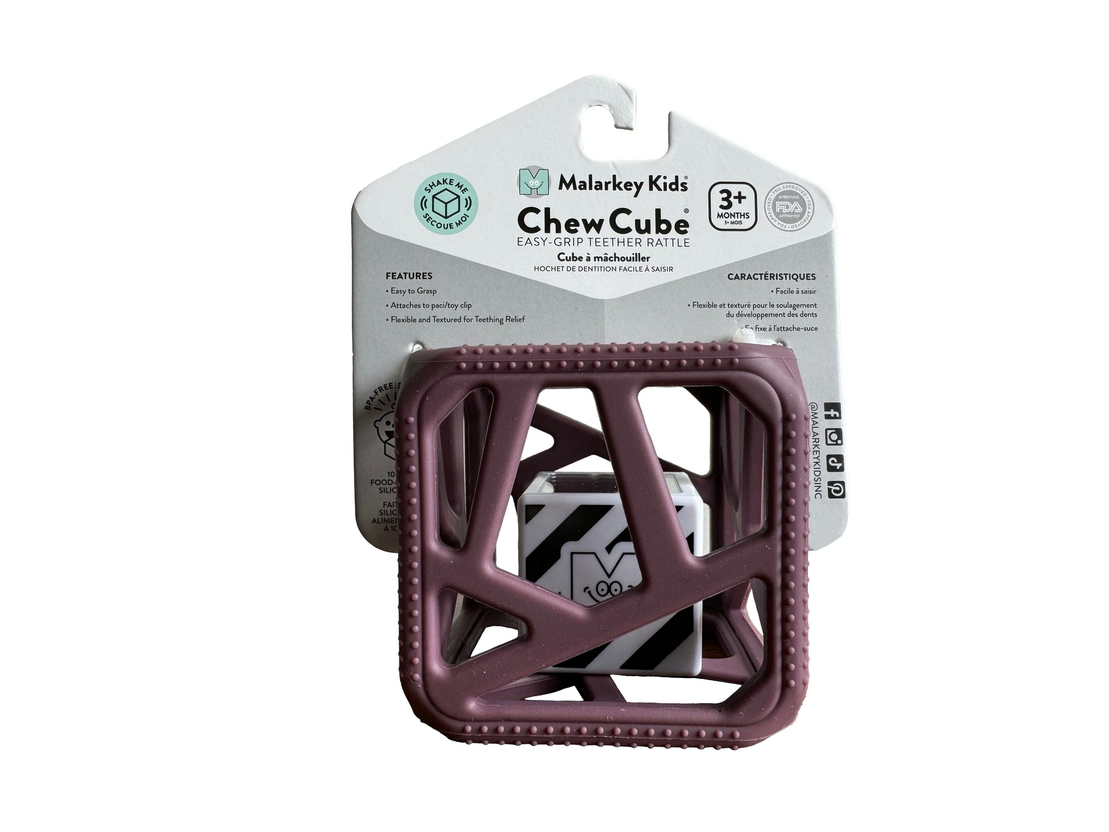 Chew Cube - Purple – Malarkey Kids