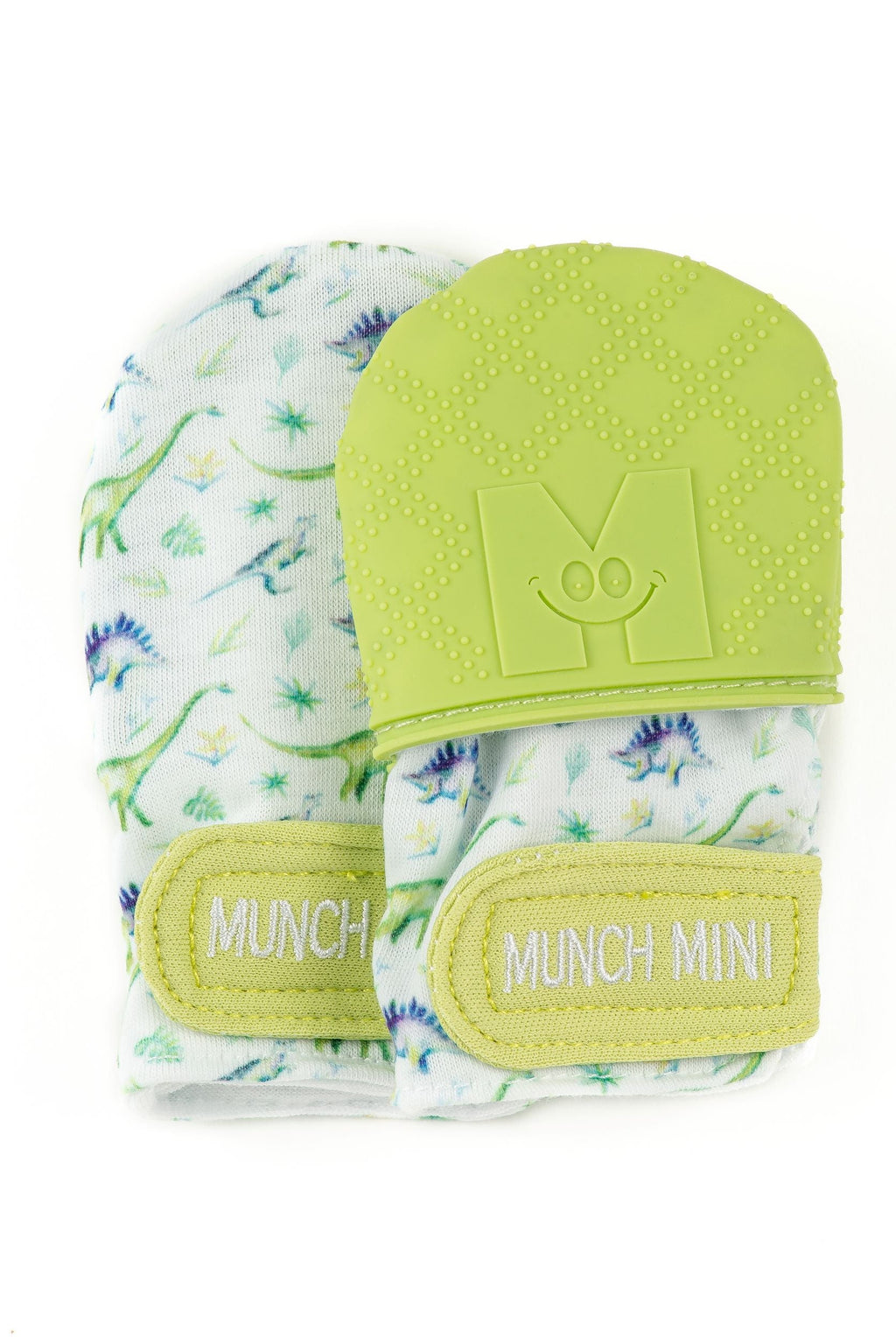 Munch Minis - Teething & Anti-scratch mitts - Dino – Malarkey Kids